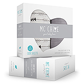 Fitted Crib Sheet Set Packaging Template Design